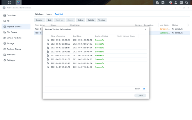 Backup Solution for Windows and Linux Servers | Synology Inc.
