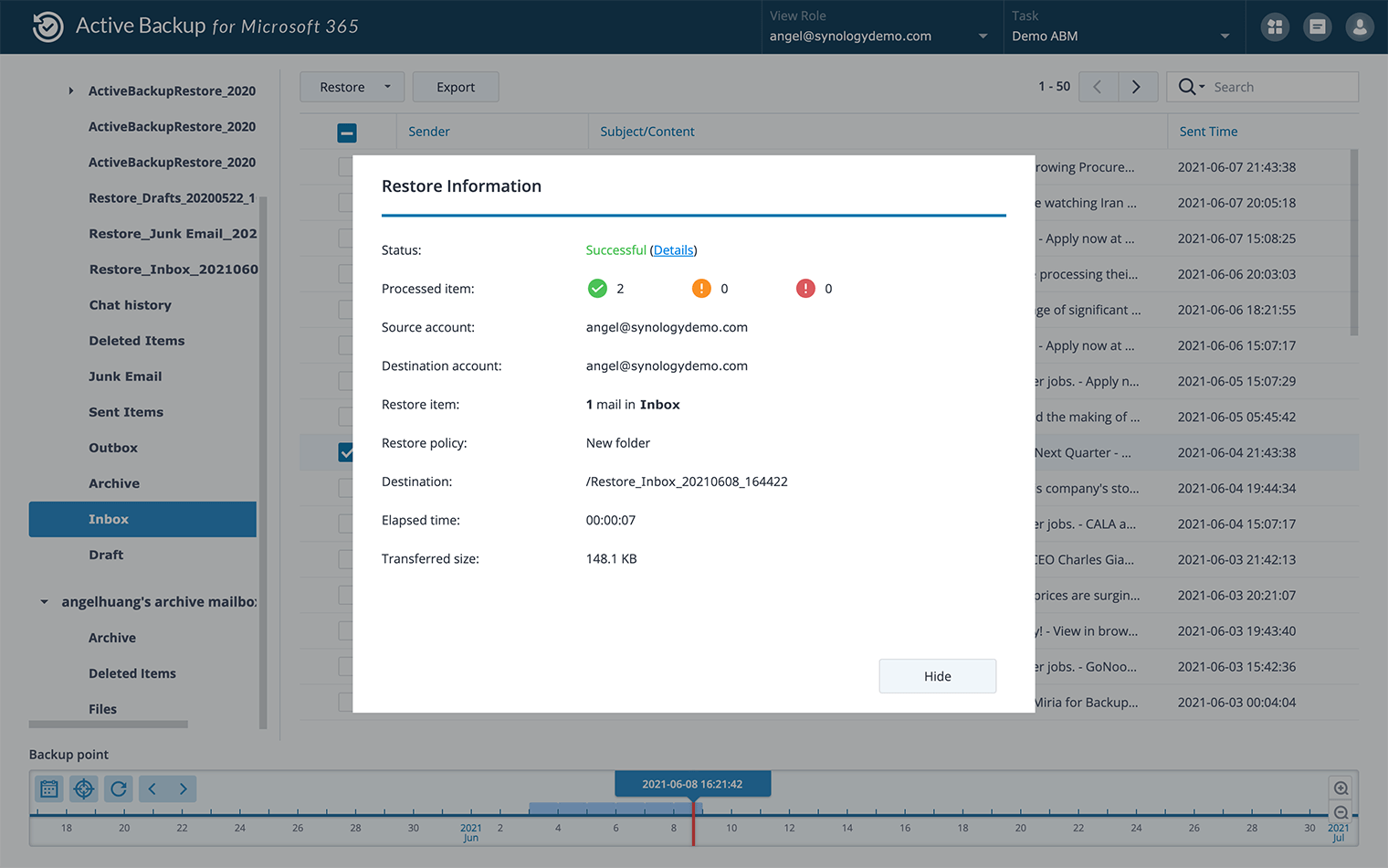 Backup Office 365 data with Active Backup for Microsoft 365 | License ...