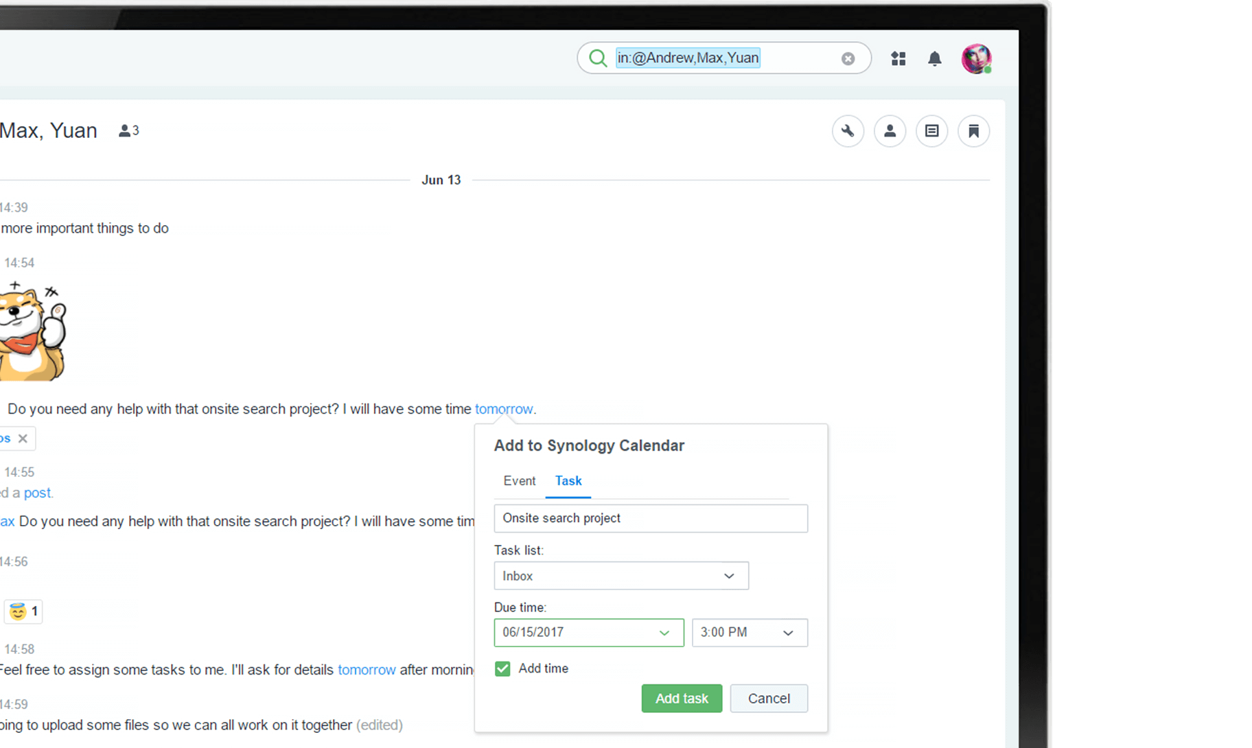Chat Package | Synology Incorporated