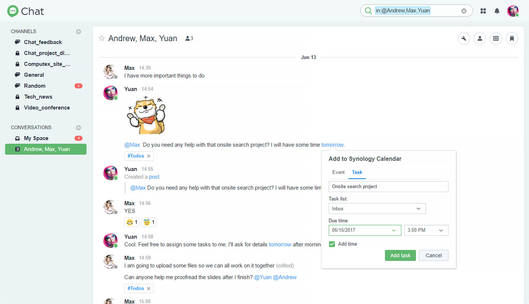 Chat | Synology Inc.