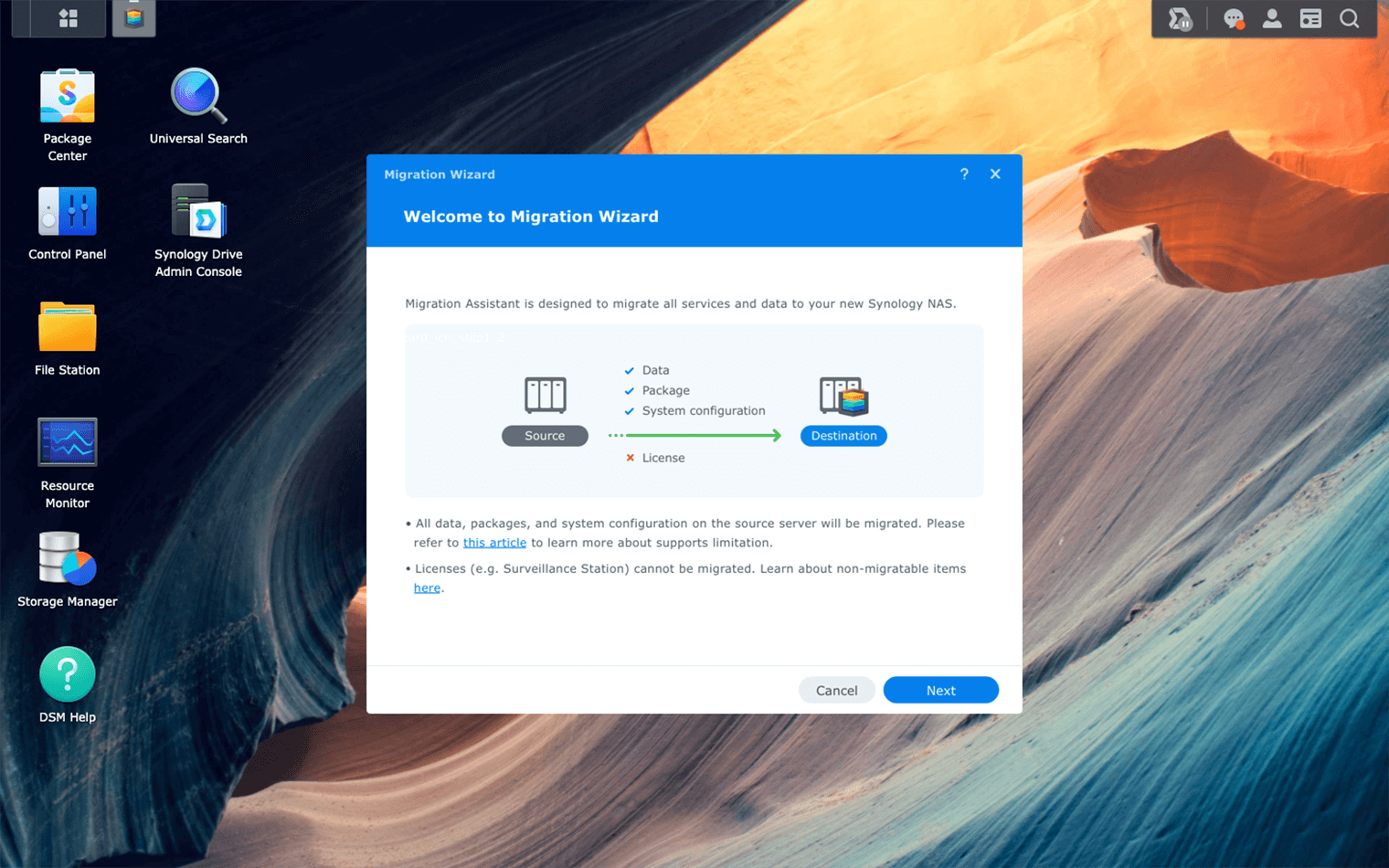 Synology NAS 마이그레이션 | Synology Inc.